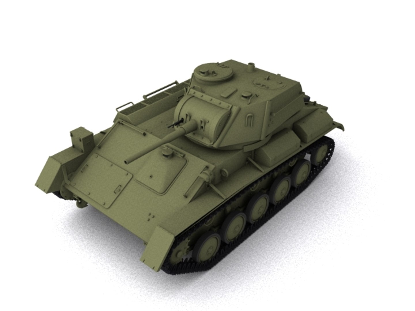 T 80 Tank 3d Model