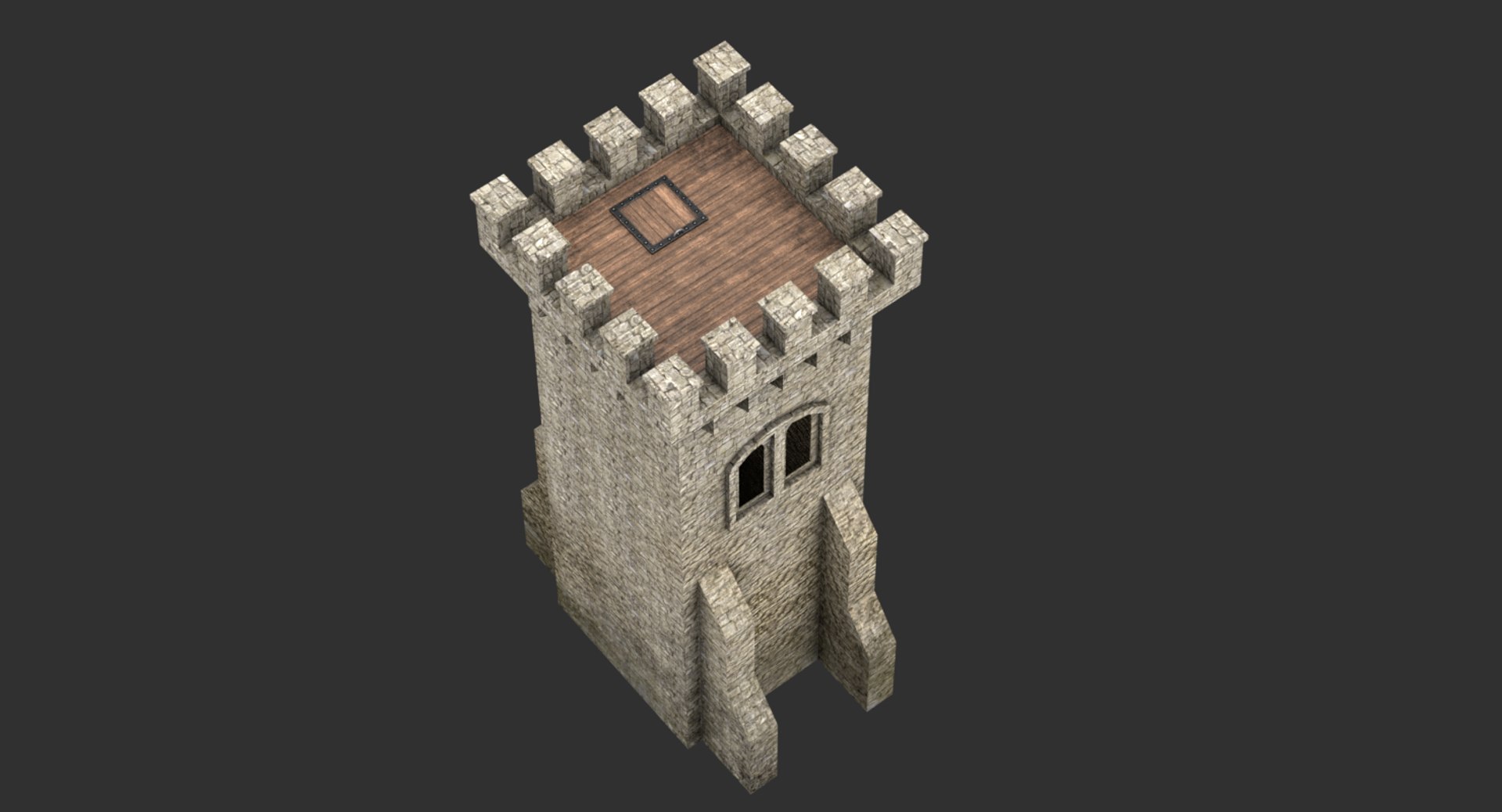3D Blender Tower Medieval - TurboSquid 1336011