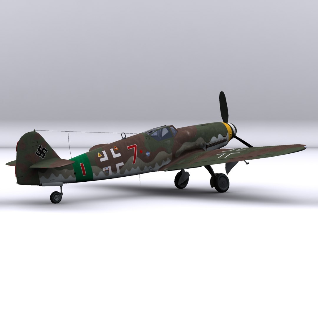 German Fighter Bf-109s Defence 3d Max