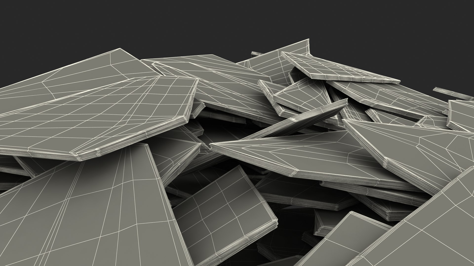 Broken glass heap model - TurboSquid 1448730