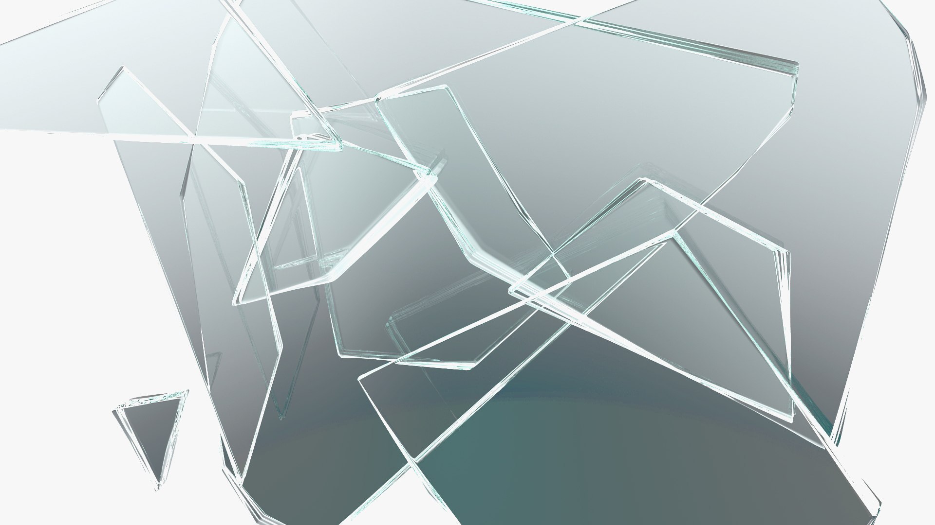 Broken glass heap model - TurboSquid 1448730