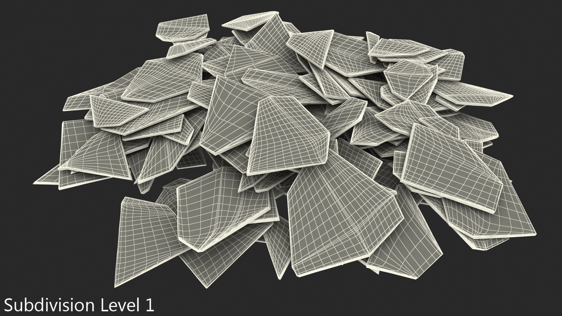 Broken glass heap model - TurboSquid 1448730