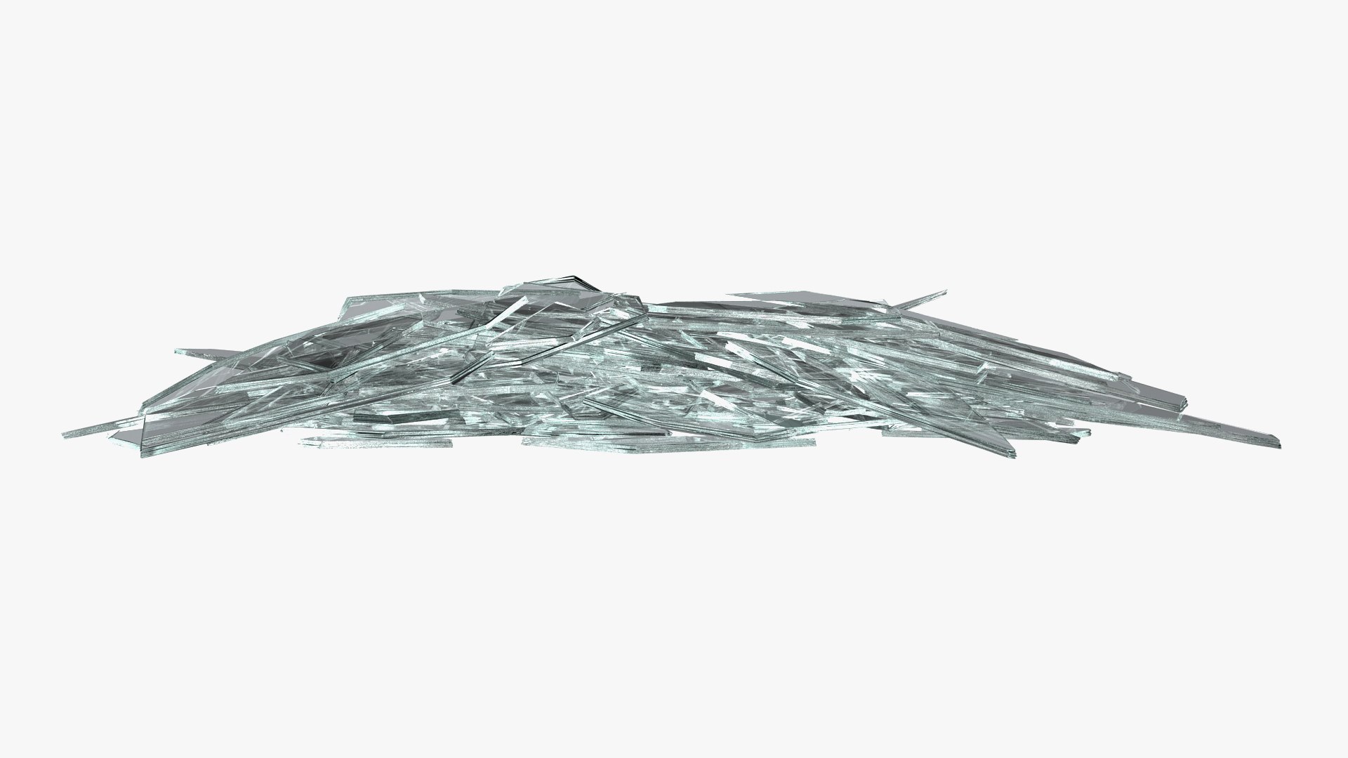 Broken glass heap model - TurboSquid 1448730