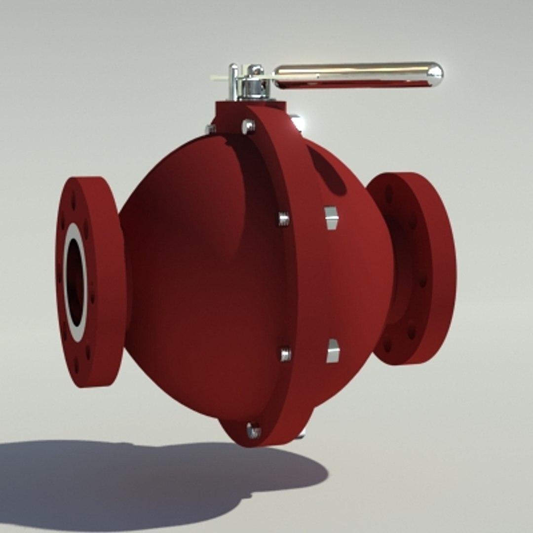 3d Ball Valve Model