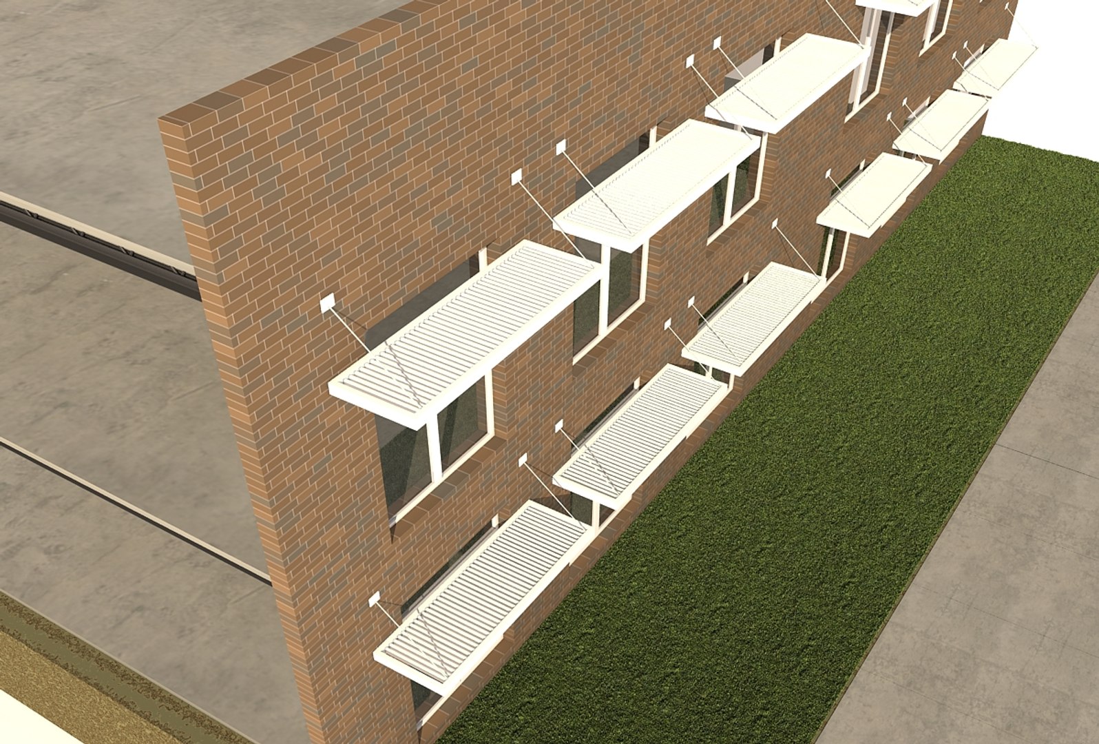 3d Wall Section Model