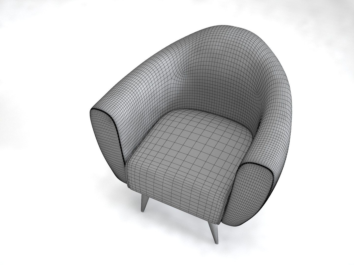 3D arm chair model - TurboSquid 1410809