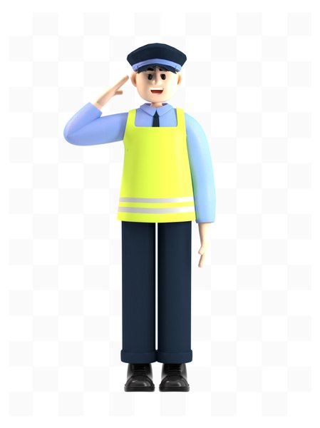 3D C4D cartoon traffic - TurboSquid 2039403