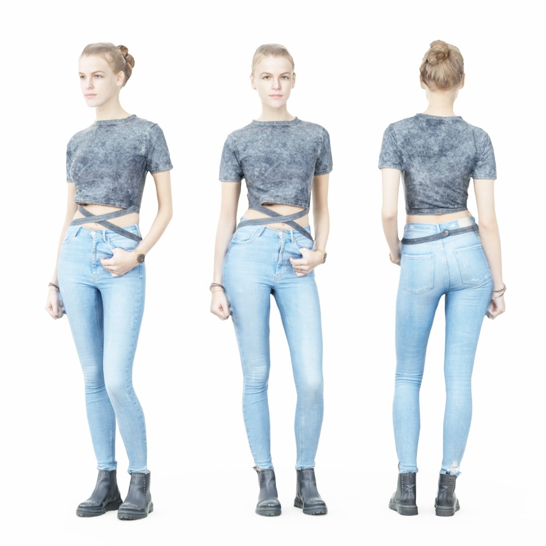 Girl rendered human 3D - TurboSquid 1245938