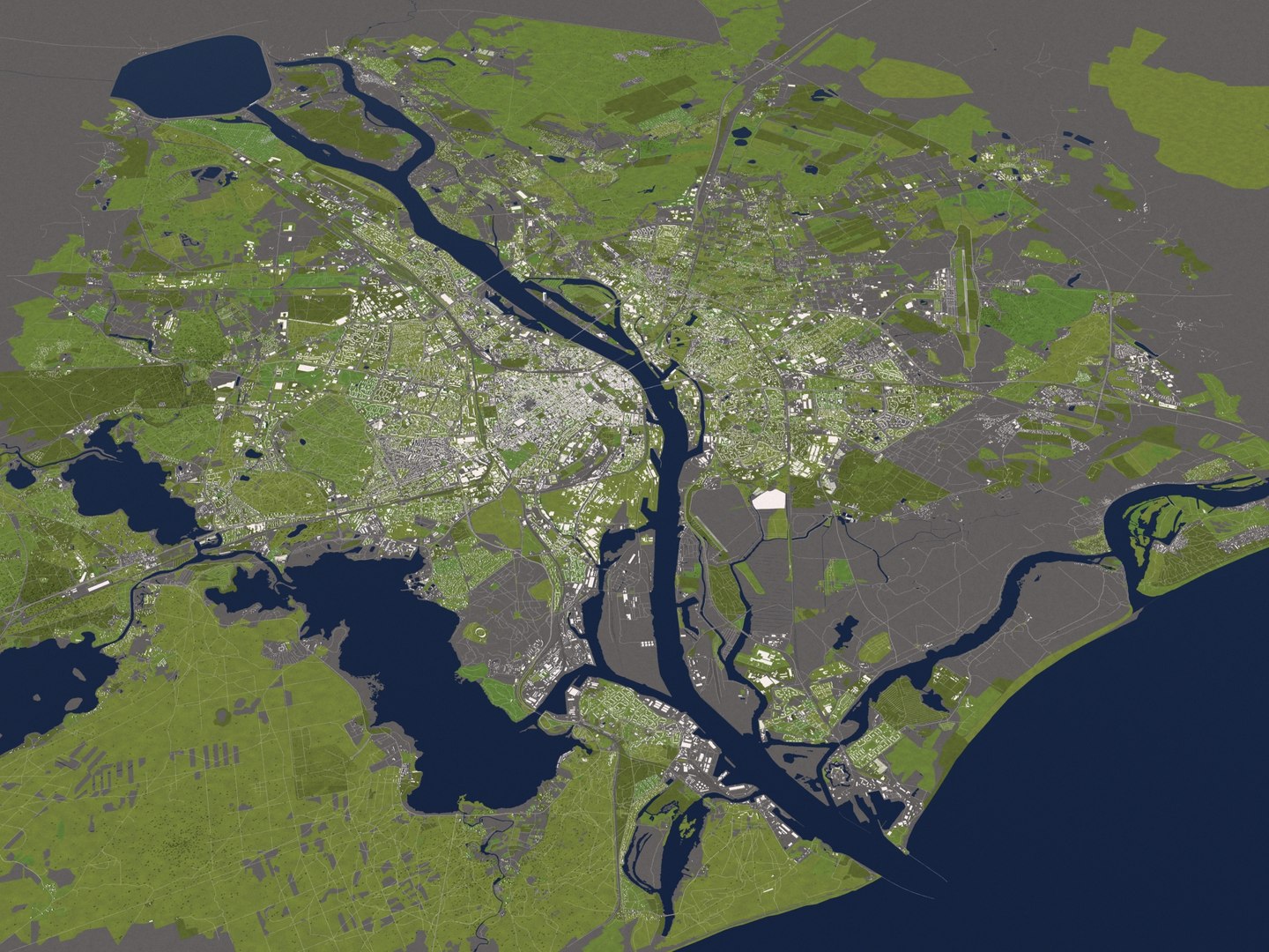 Buildings Houses Maps 3D Model - TurboSquid 1553353