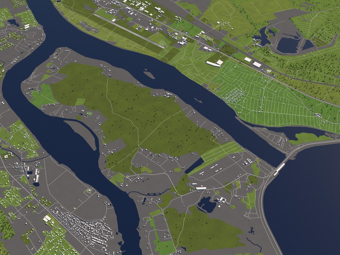 Buildings Houses Maps 3D Model - TurboSquid 1553353