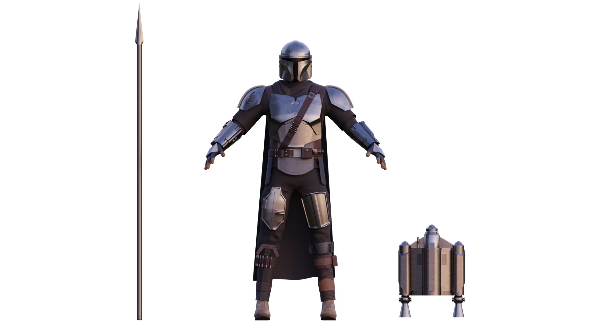 The Mandalorian Minecraft Skin