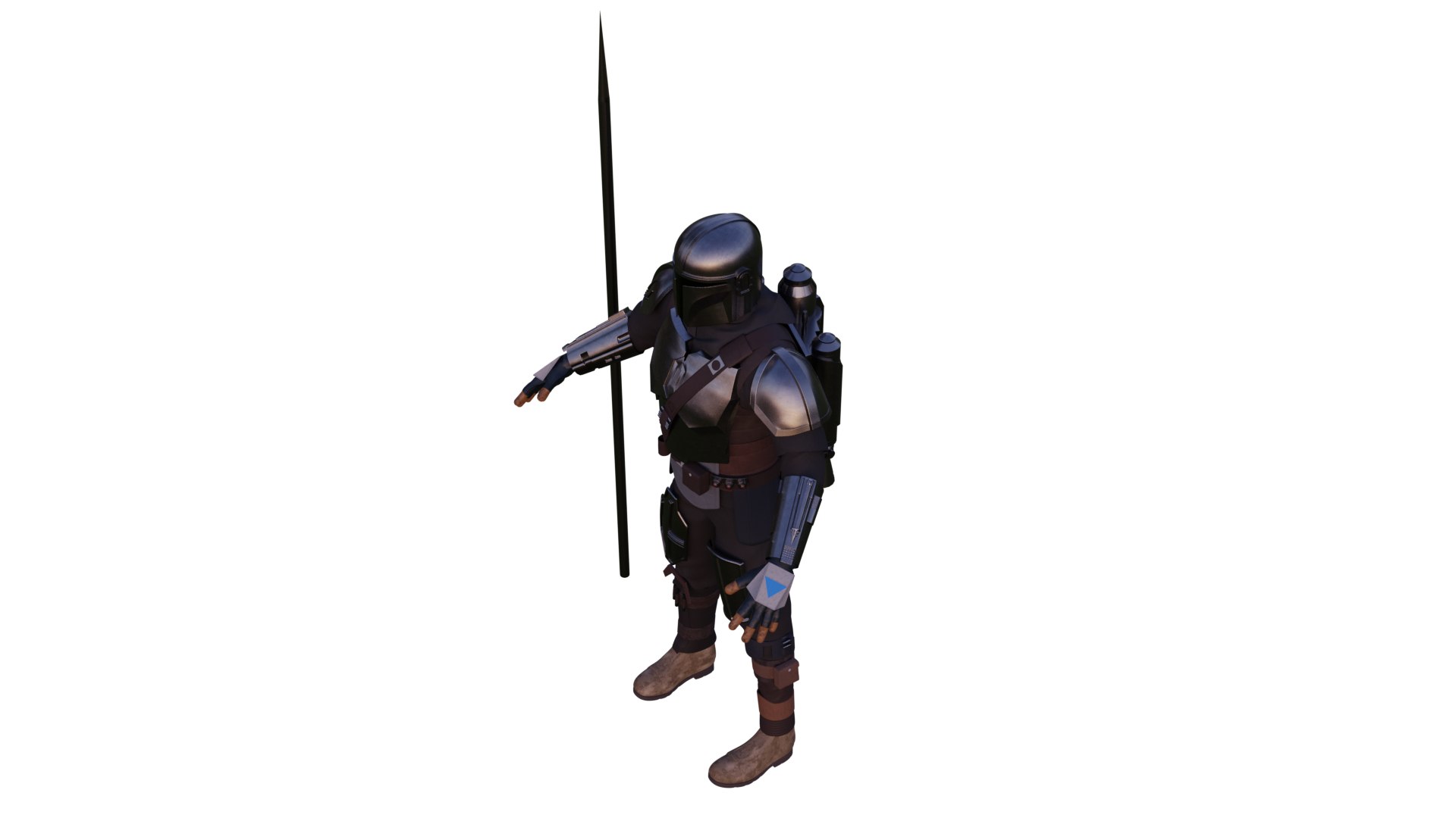 Mandalorian 3D Model - TurboSquid 1669985