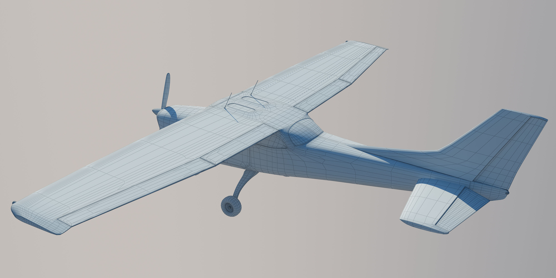cessna 172 3d model