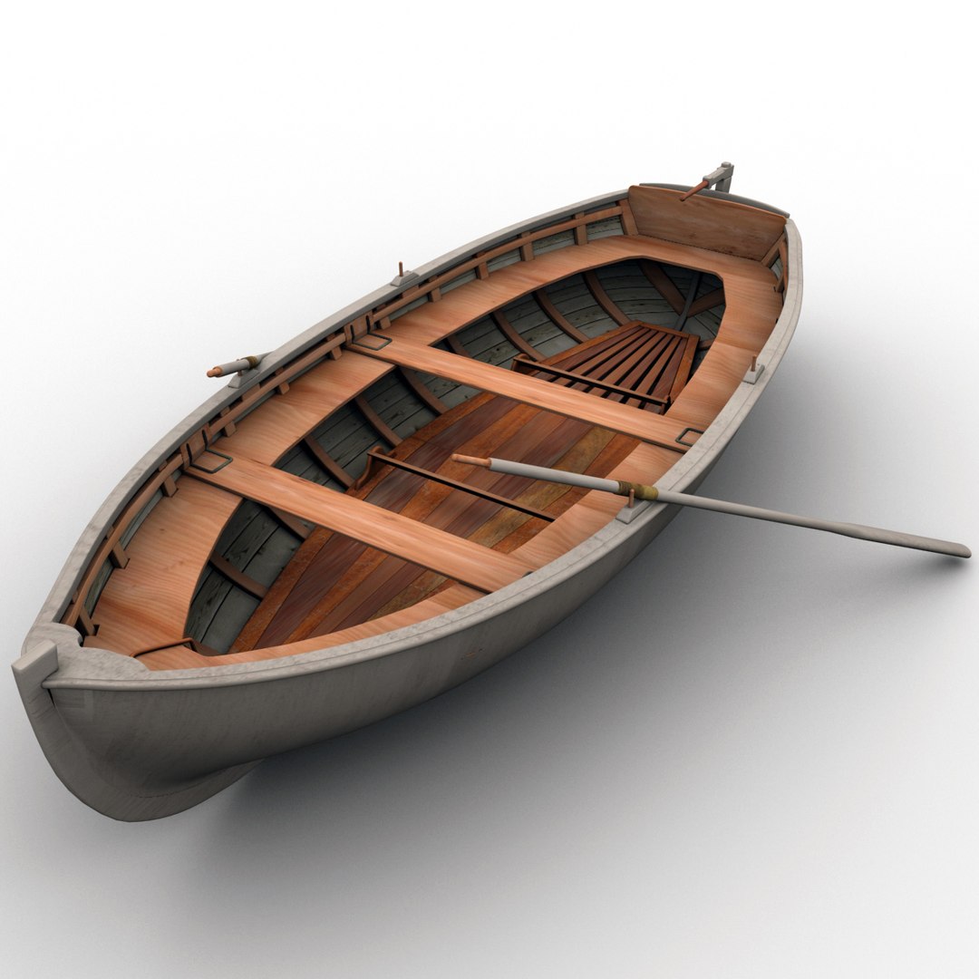 3D wooden row boats model - TurboSquid 1221456