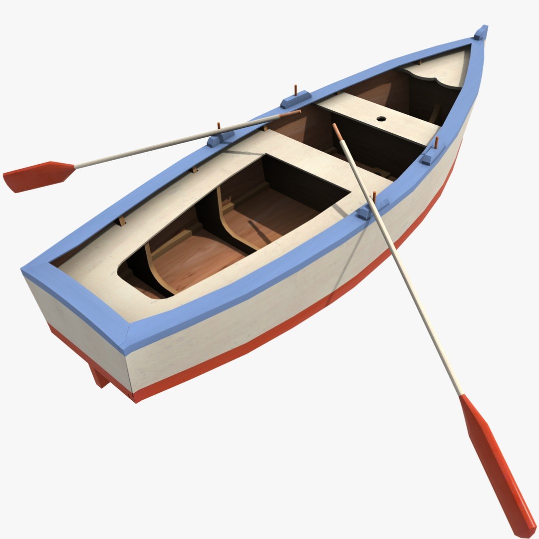 3D wooden row boats model - TurboSquid 1221456