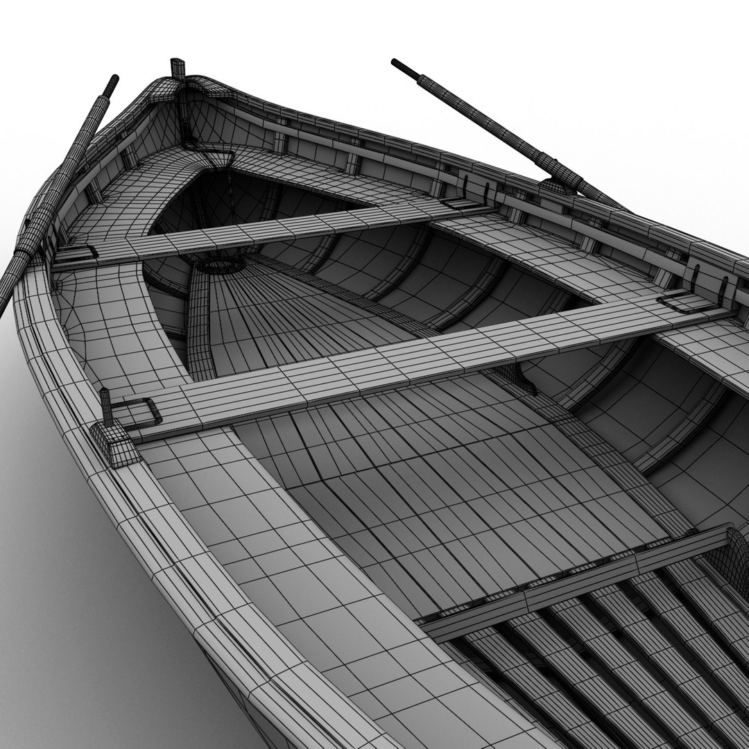 3D wooden row boats model - TurboSquid 1221456