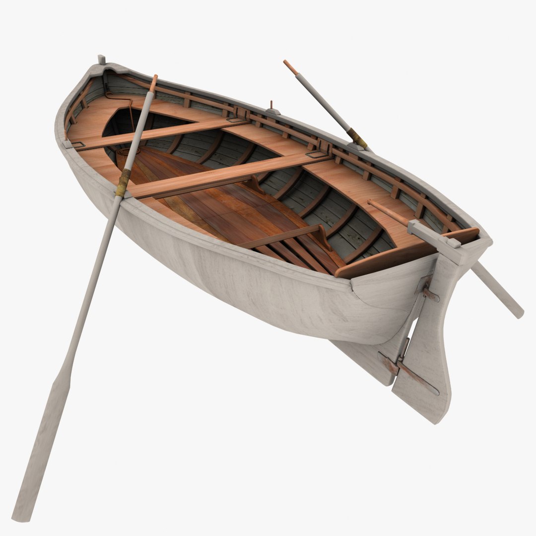 3D wooden row boats model - TurboSquid 1221456