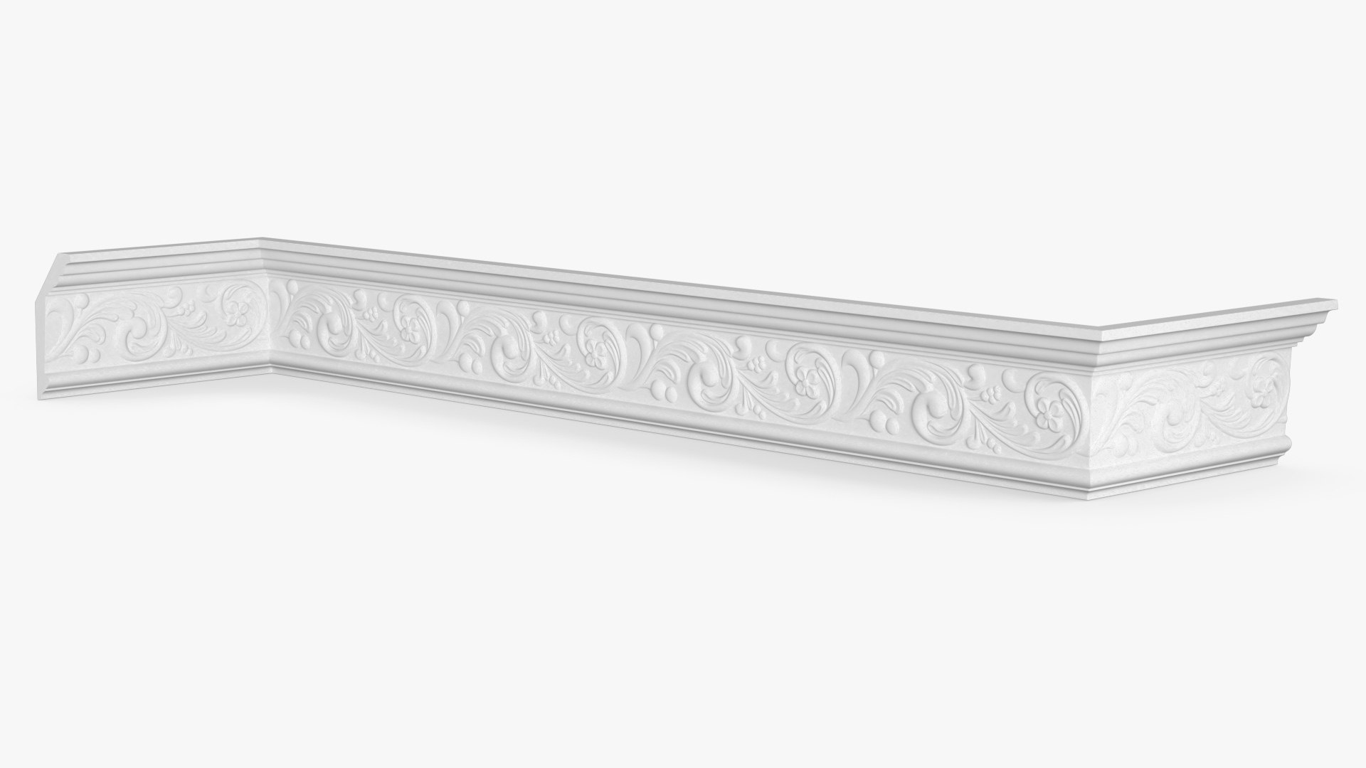 Polyurethane Molding With Ornament 3D - TurboSquid 2402398