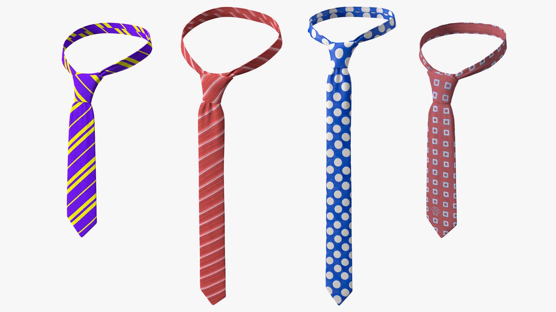 Neckties Collection 2 3D Model - TurboSquid 2222369