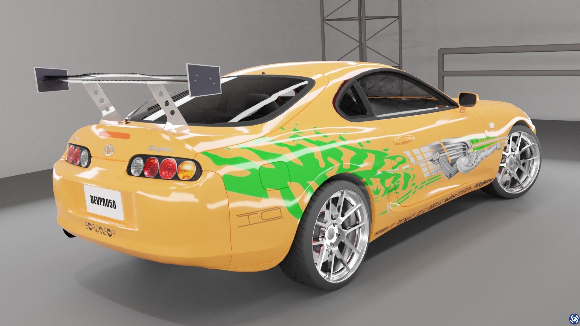 3D Toyota Supra Mk4 MID POLY Model - TurboSquid 2391495