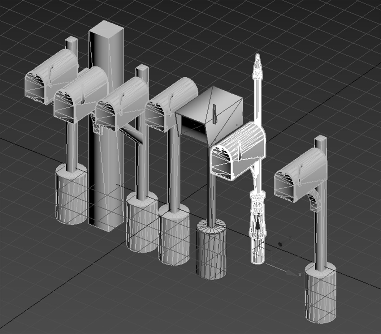 3D mailboxes box - TurboSquid 1634469