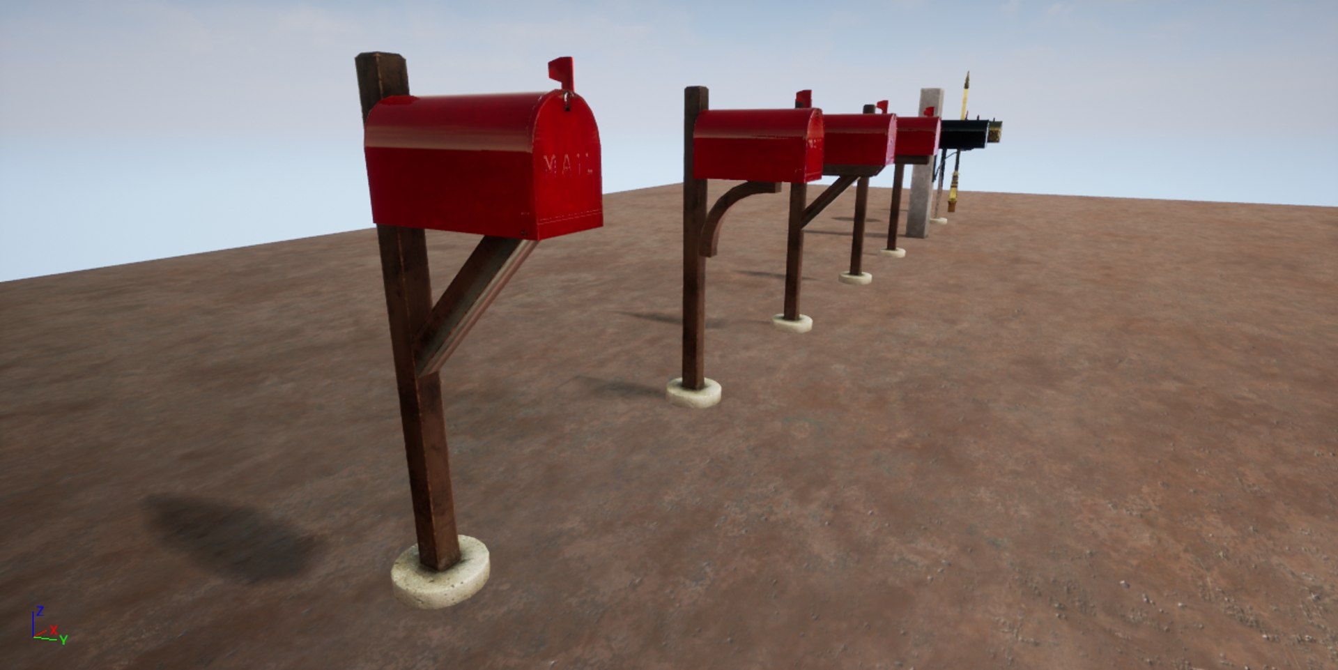 3D mailboxes box - TurboSquid 1634469