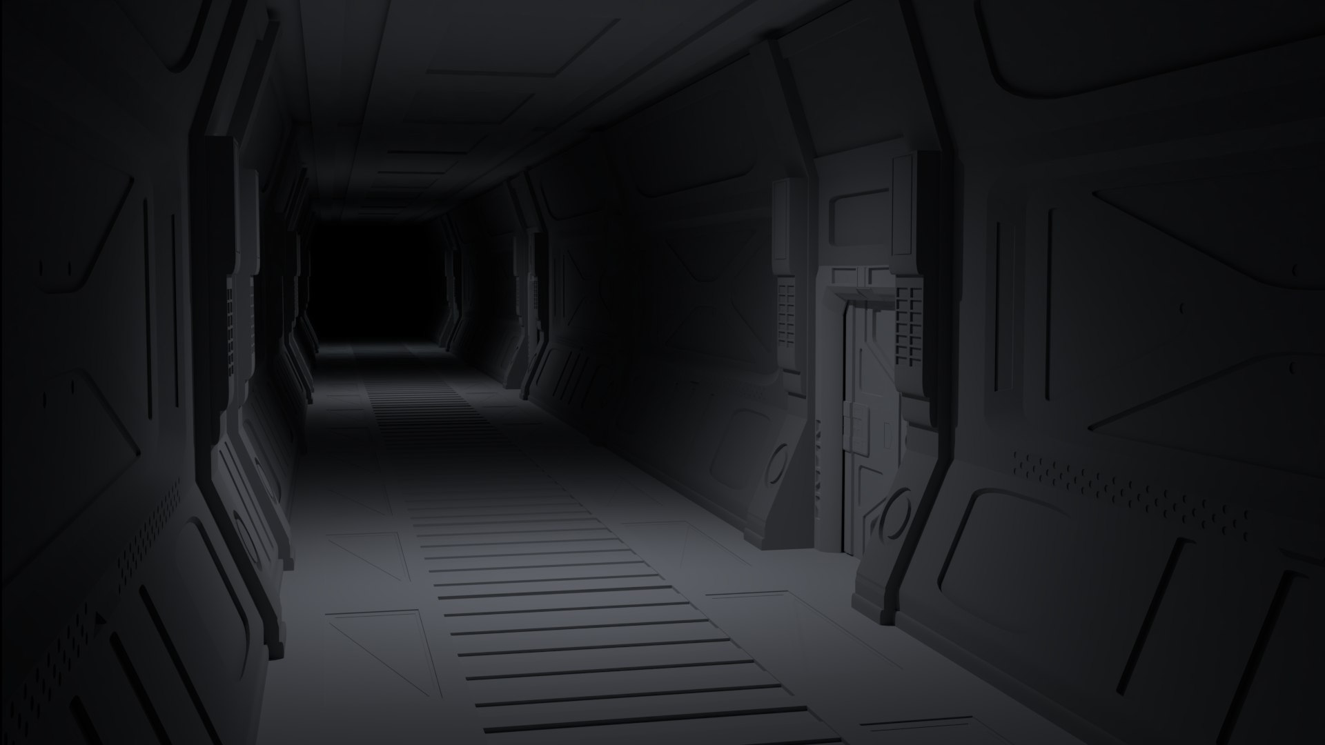 Sci Fi Corridor 3D Model - TurboSquid 1341323