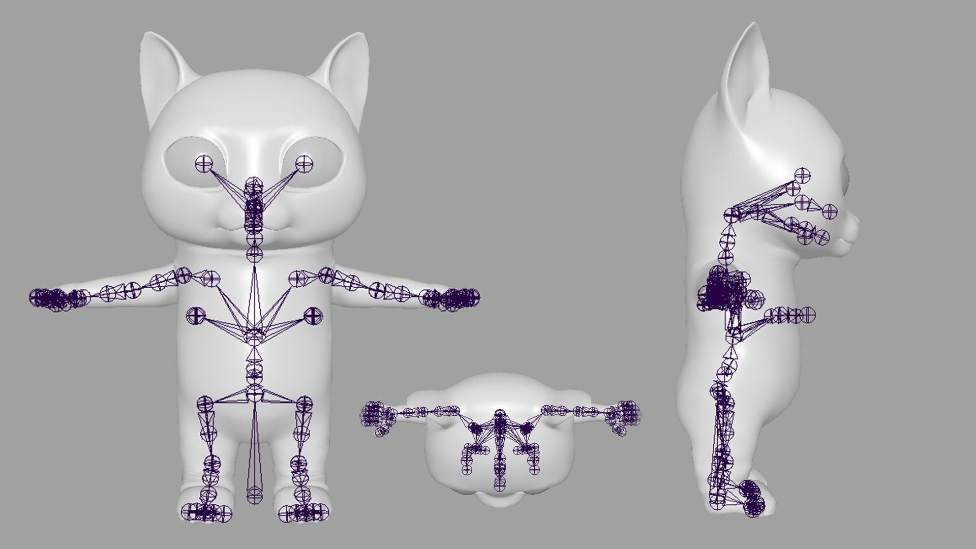 3D Humanoid Rigged Cat Character With Blendshapes - TurboSquid 1733233