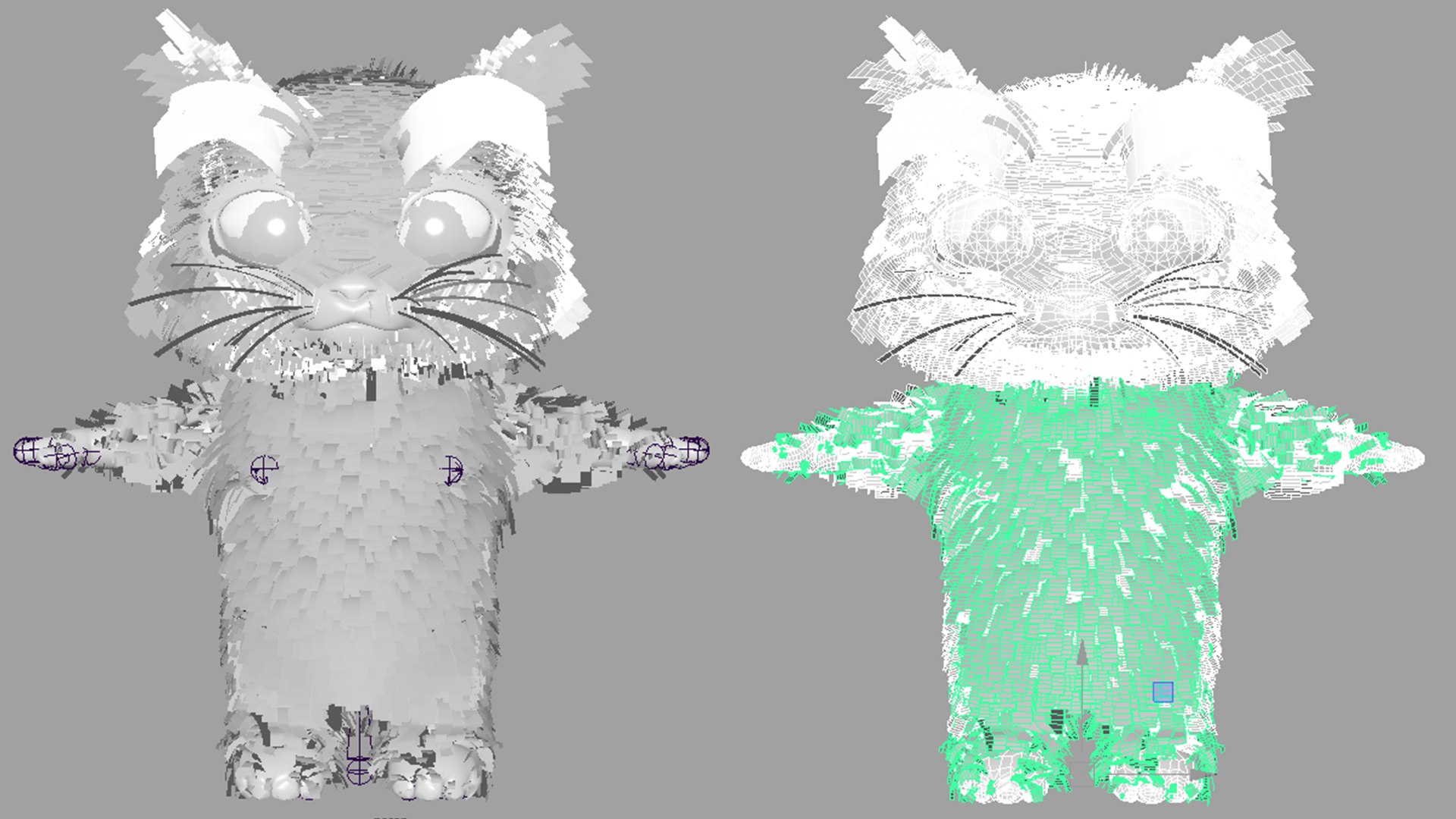 3D Humanoid Rigged Cat Character With Blendshapes - TurboSquid 1733233