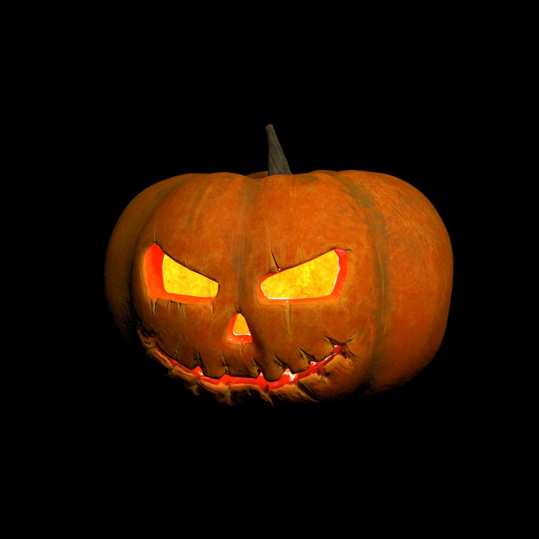 3D Halloween Pumpkin O Model - TurboSquid 1205393