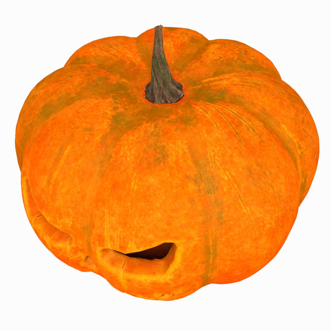 3D Halloween Pumpkin O Model - TurboSquid 1205393
