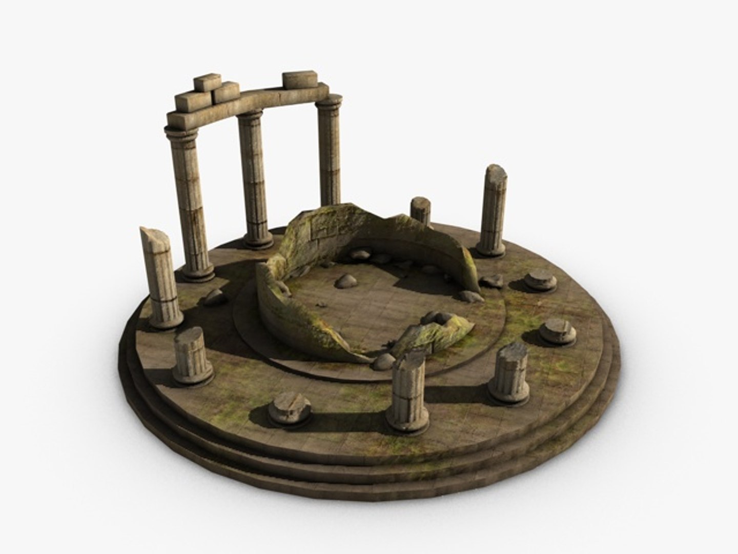 ancient ruins 3d 3ds