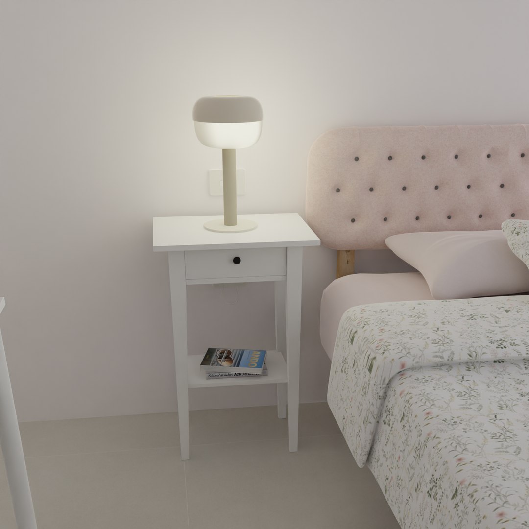 3D Bedside Table IKEA HEMNES Model - TurboSquid 2155806