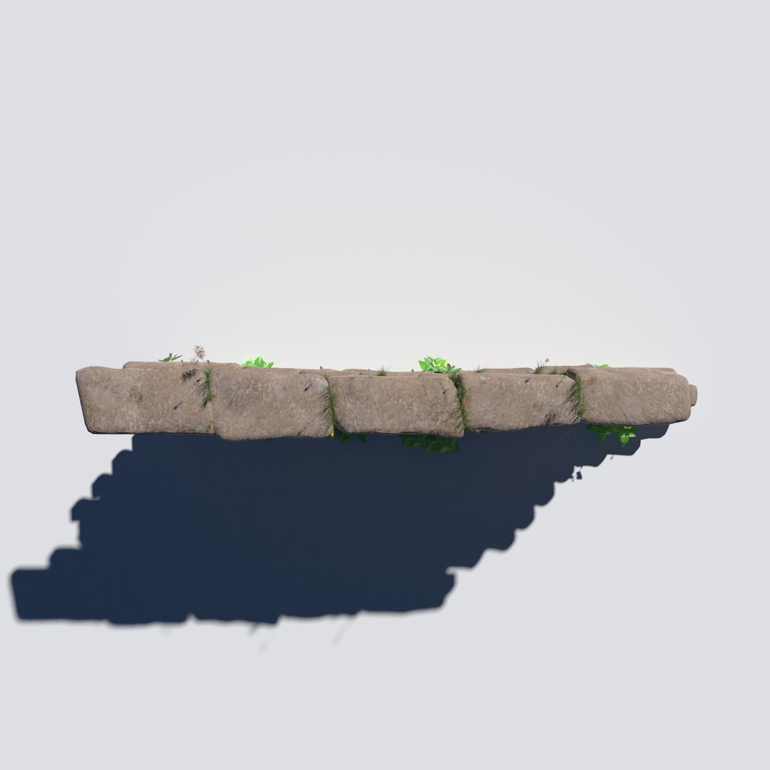 Overgrown Wall 3D Model - TurboSquid 1367746