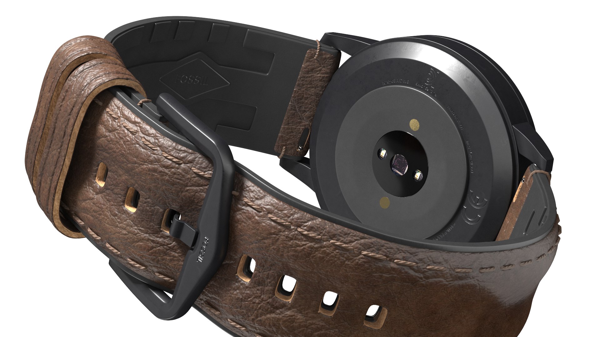 3D Fossil Hybrid Hr Smartwatch - TurboSquid 1618759