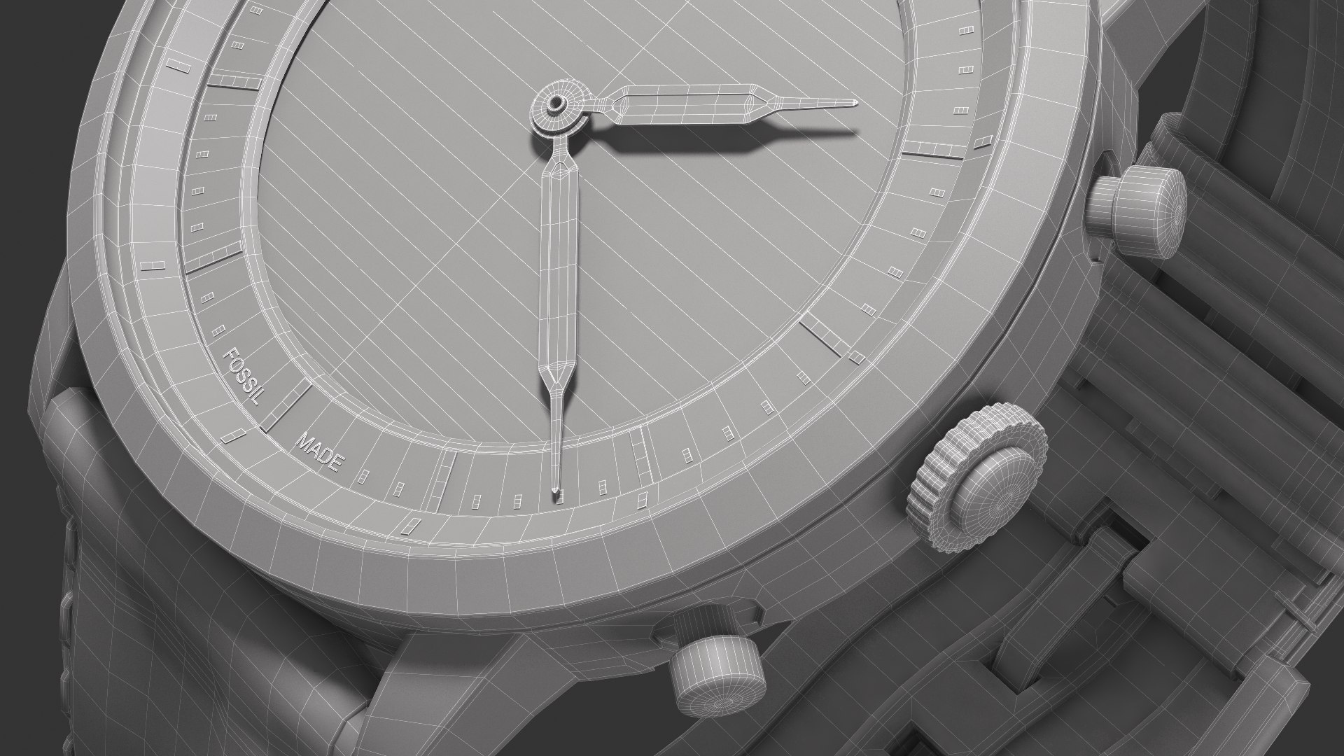 3D Fossil Hybrid Hr Smartwatch - TurboSquid 1618759