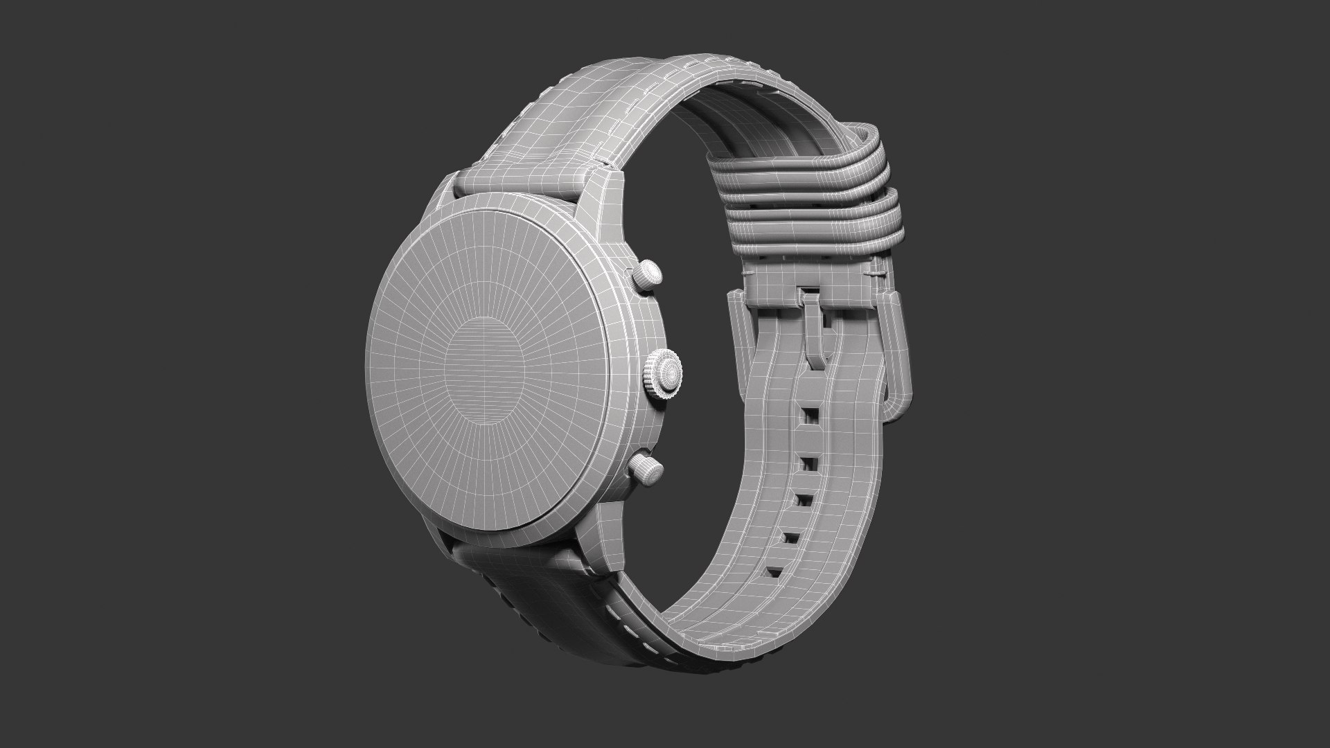 3D Fossil Hybrid Hr Smartwatch - TurboSquid 1618759