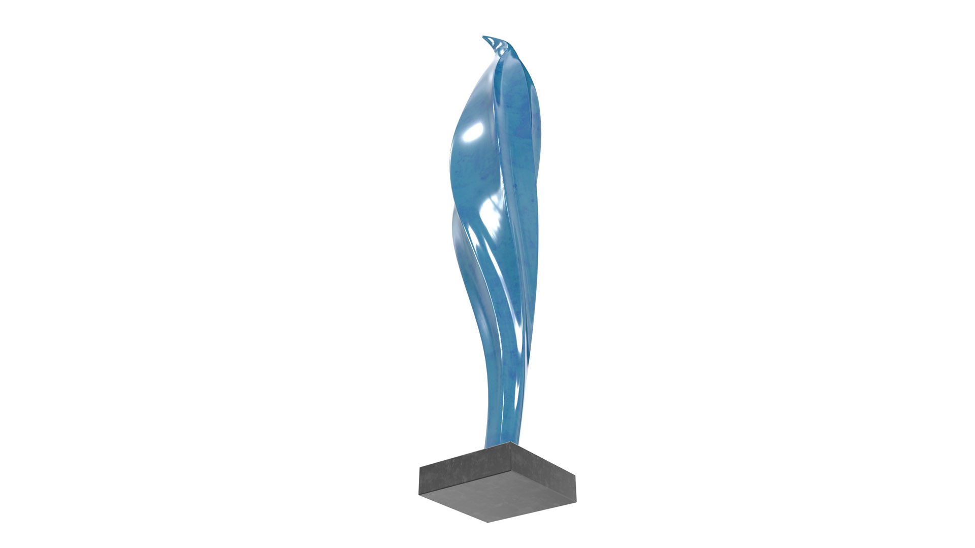 Sculpture Blue Flame 3D - TurboSquid 1990608