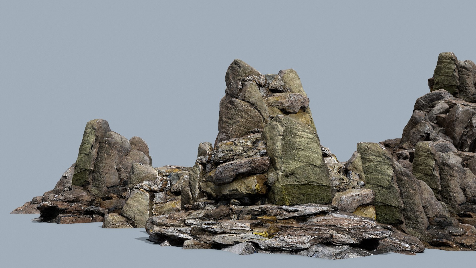 3D Cliff Rocks - TurboSquid 2215890