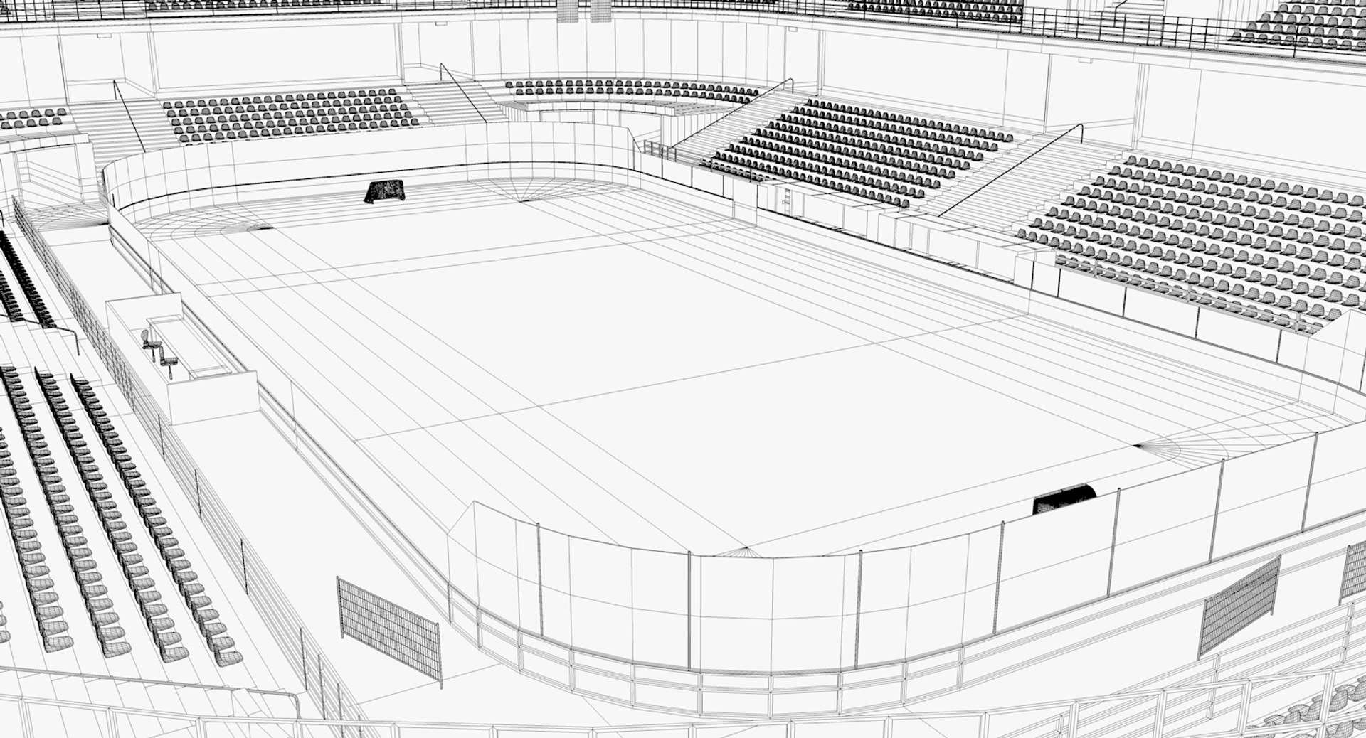 3D Hockey Rink Model - TurboSquid 1270917