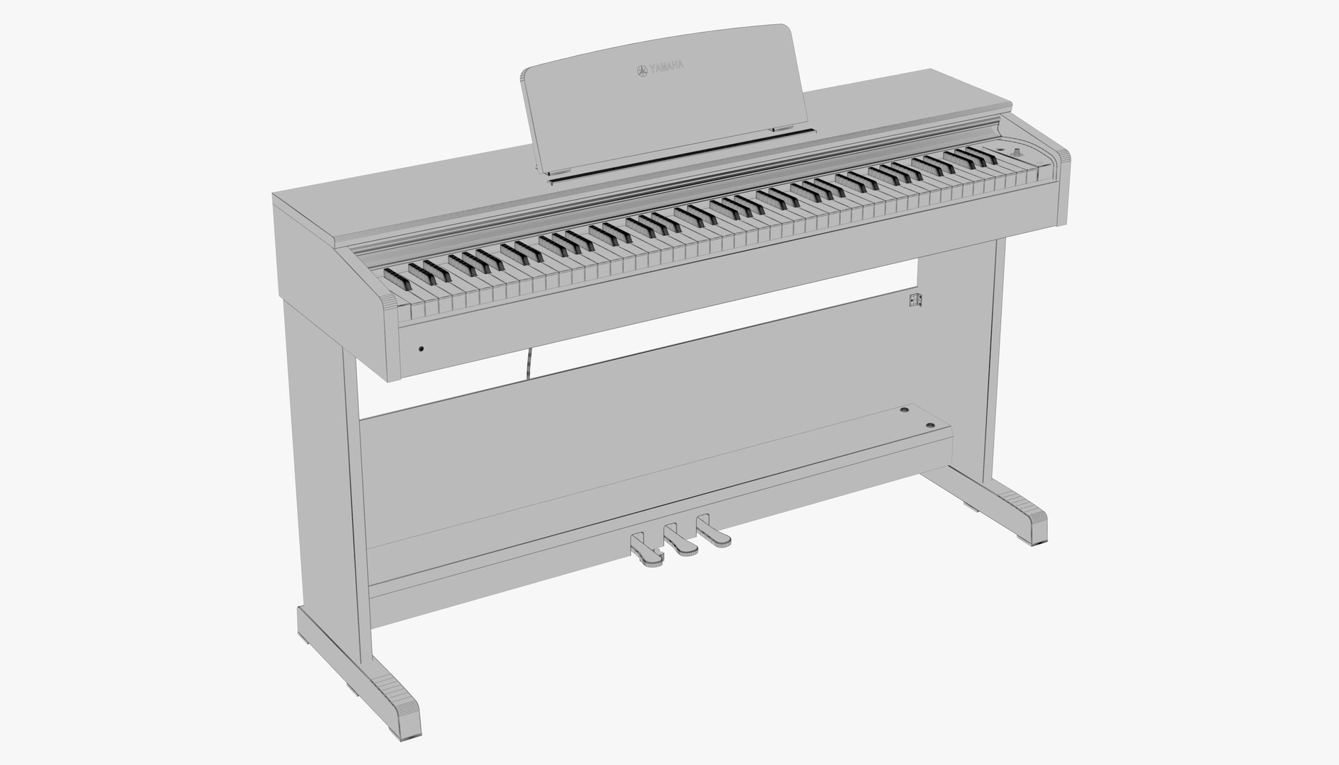 Piano Music Instruments 3D Model - TurboSquid 1287044