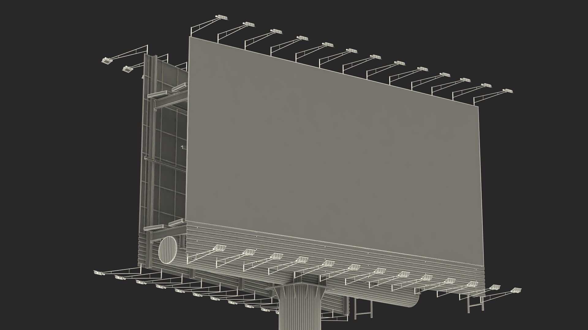Double Street Billboard 3D Model - TurboSquid 2235621