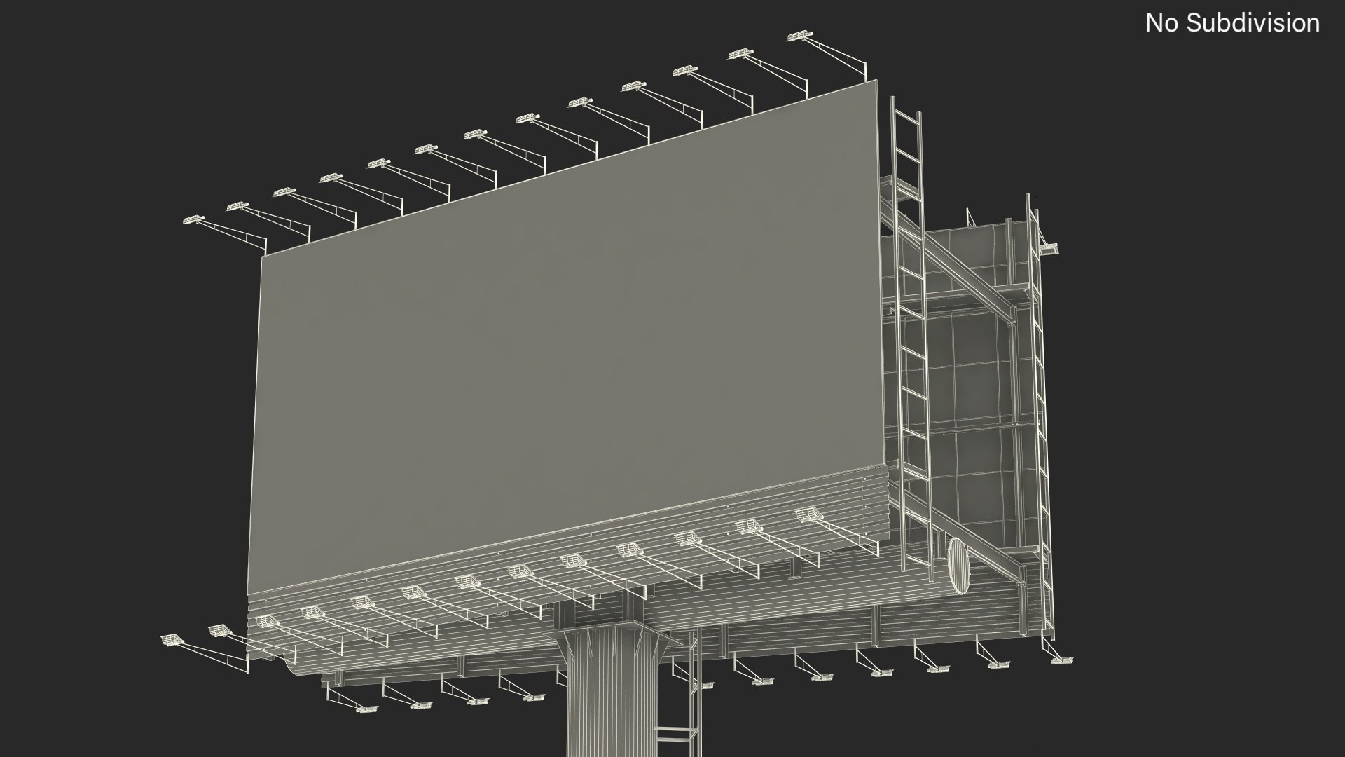 Double Street Billboard 3D Model - TurboSquid 2235621