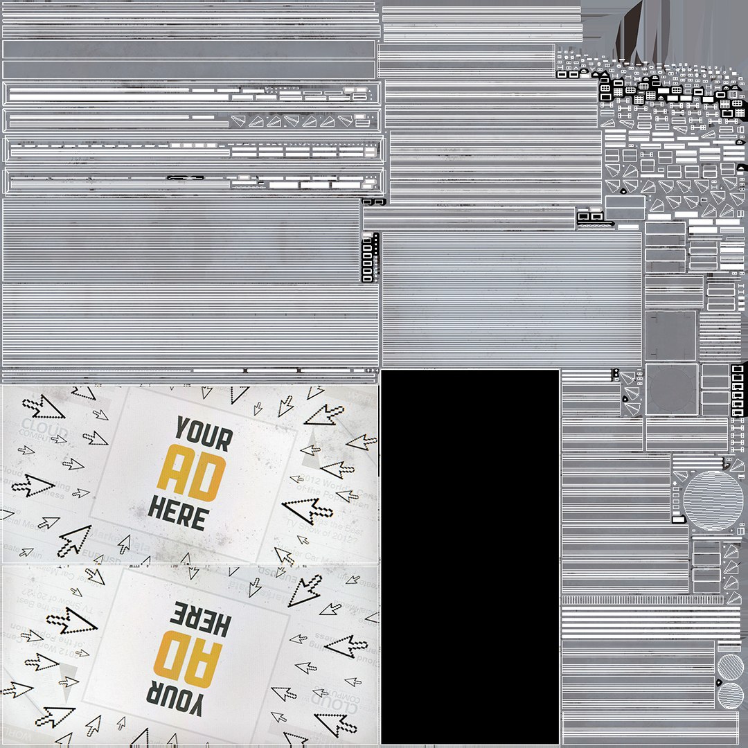 Double Street Billboard 3D Model - TurboSquid 2235621