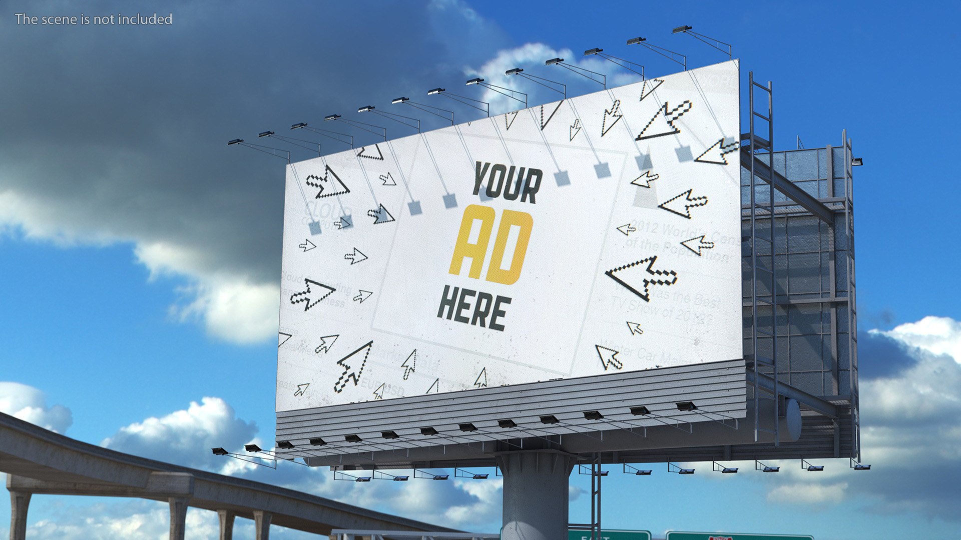 Double Street Billboard 3D Model - TurboSquid 2235621