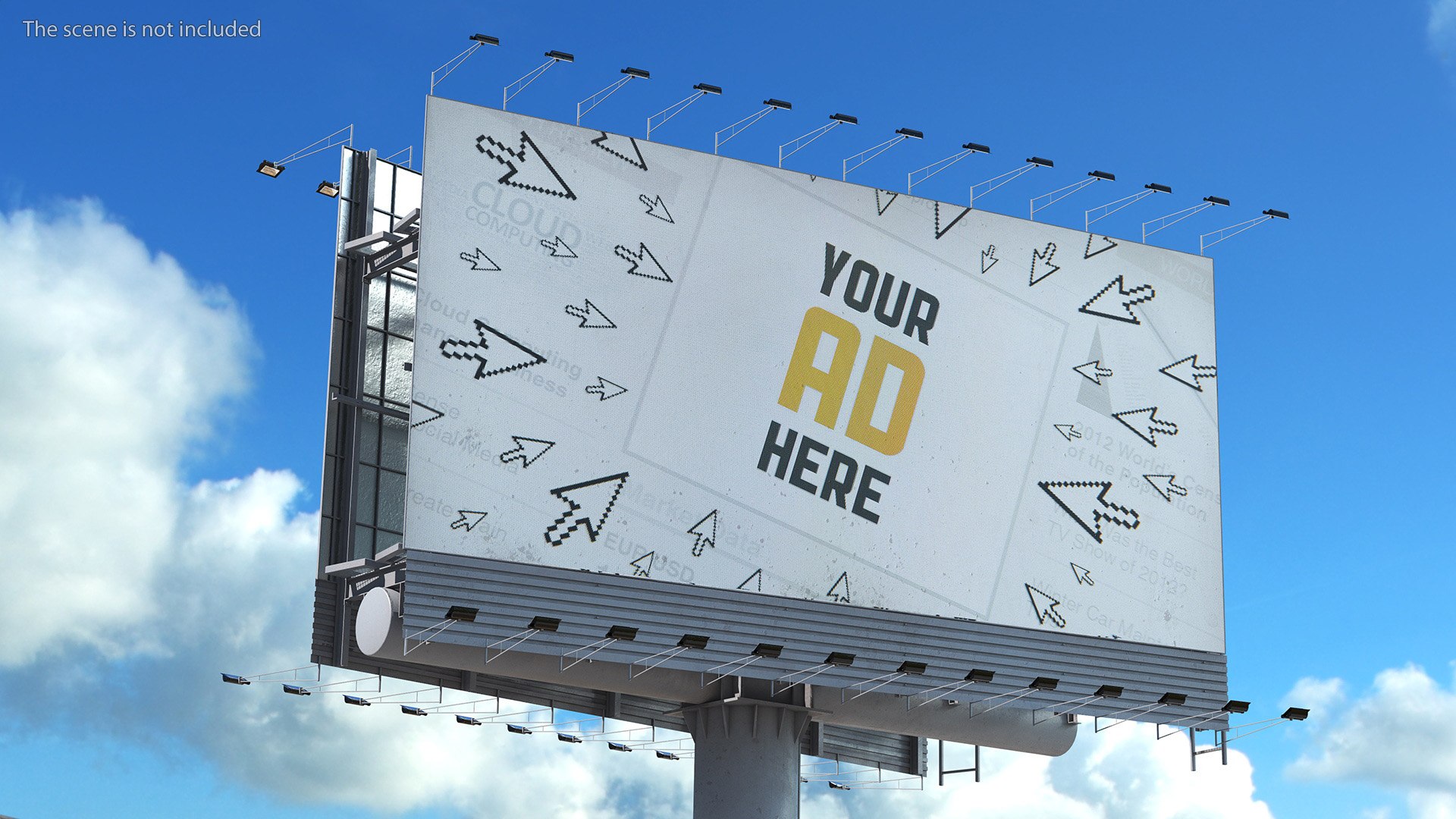 Double Street Billboard 3D Model - TurboSquid 2235621