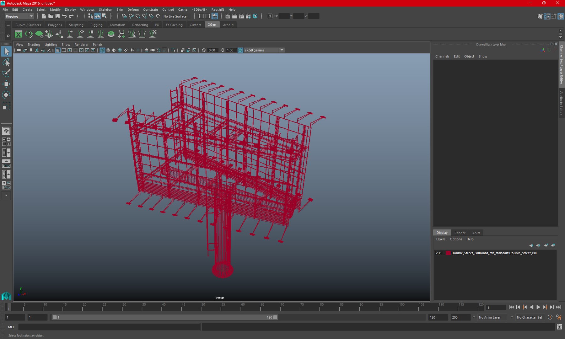 Double Street Billboard 3D Model - TurboSquid 2235621