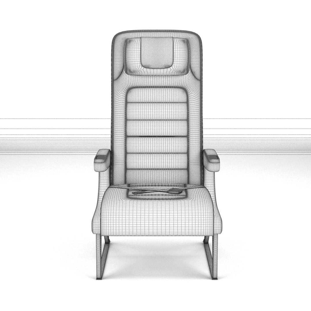 3d Economy Airplane Seat Model