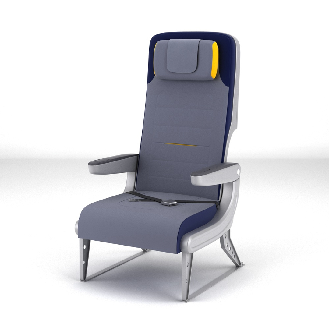 3d economy airplane seat model