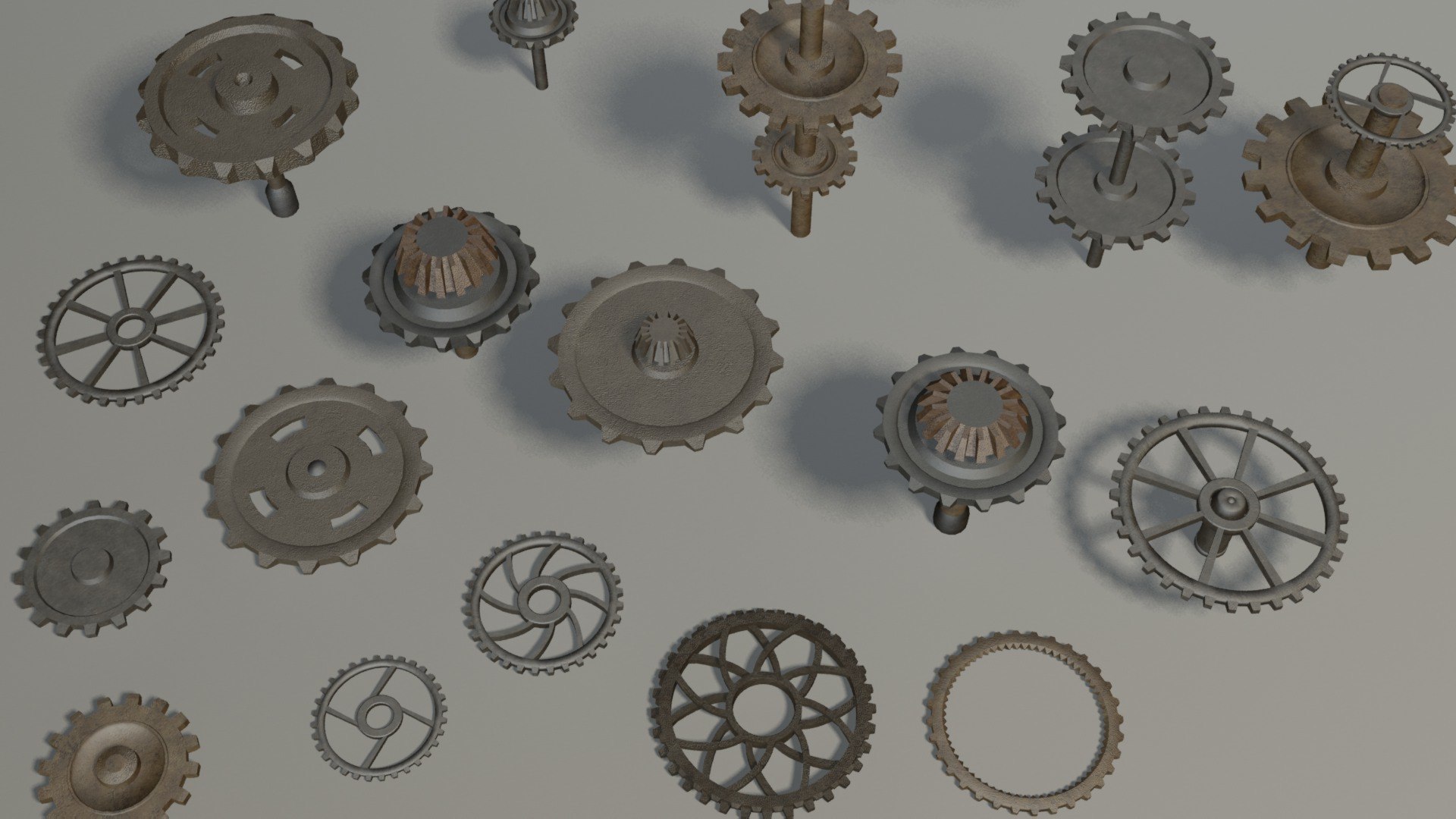 Gears And Tubes Model - TurboSquid 2076632